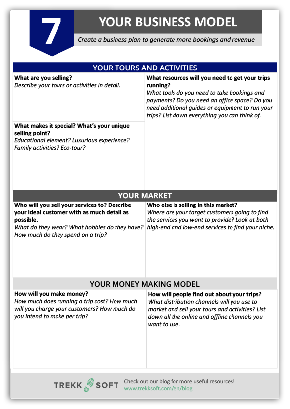 Download Your Worksheet | Define your business model